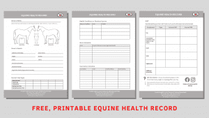 FREE PRINTABLE EQUINE HEALTH RECORD Thompson and Redwood