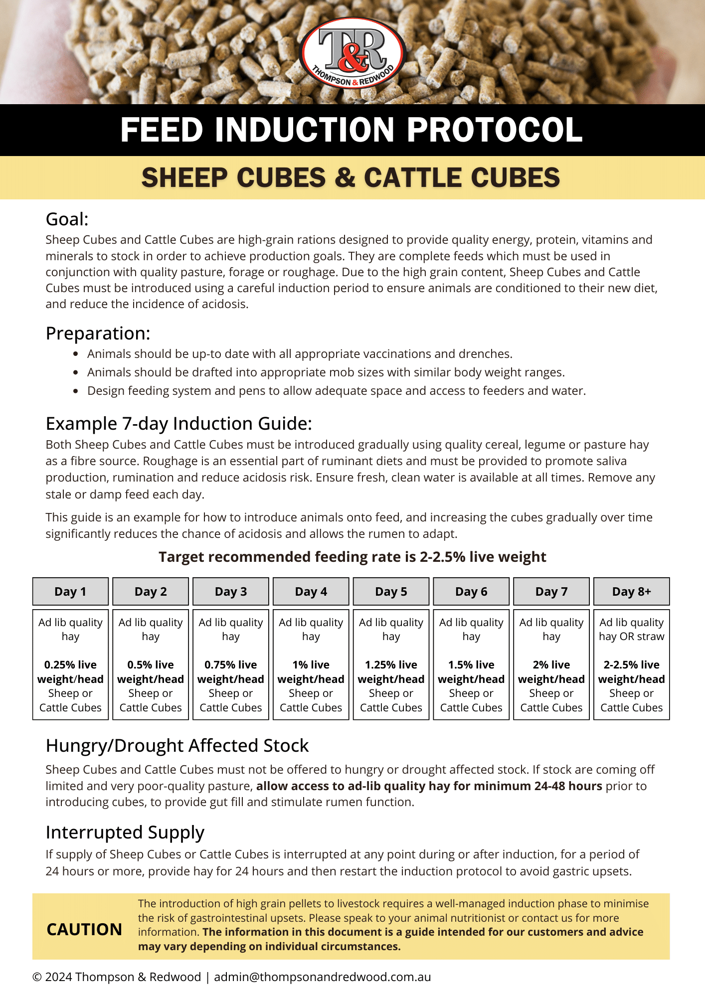 Cattle Cubes | Thompson and Redwood